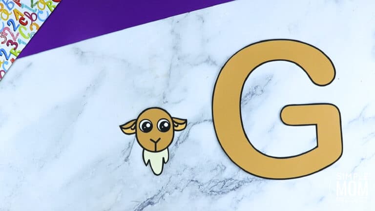 Free Printable Letter G Goat Craft for Kids & Teachers - Simple Mom Project