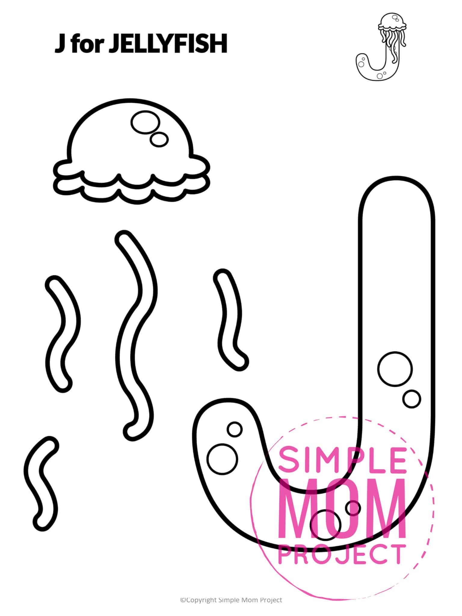 Free Printable Letter J Craft Template - Simple Mom Project
