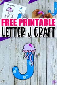 Free Printable Letter J Jellyfish Craft for Kids & Teachers - Simple ...