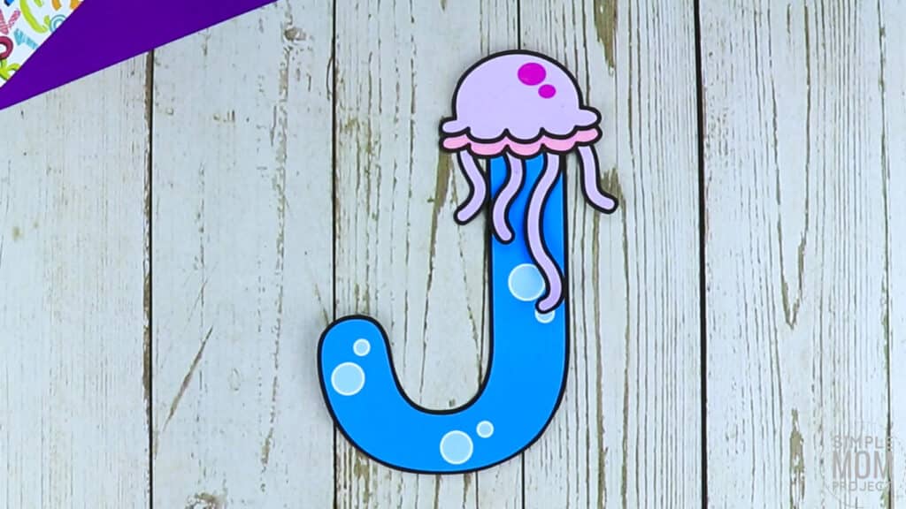 Free Printable Letter J Jellyfish Craft for Kids & Teachers - Simple ...