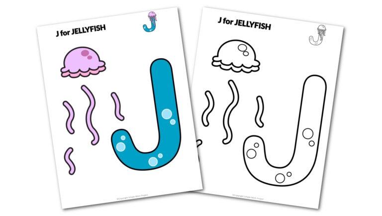 Free Printable Letter J Jellyfish Craft for Kids & Teachers - Simple ...