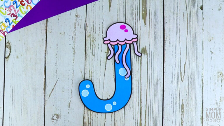 Free Printable Letter J Jellyfish Craft for Kids & Teachers - Simple ...