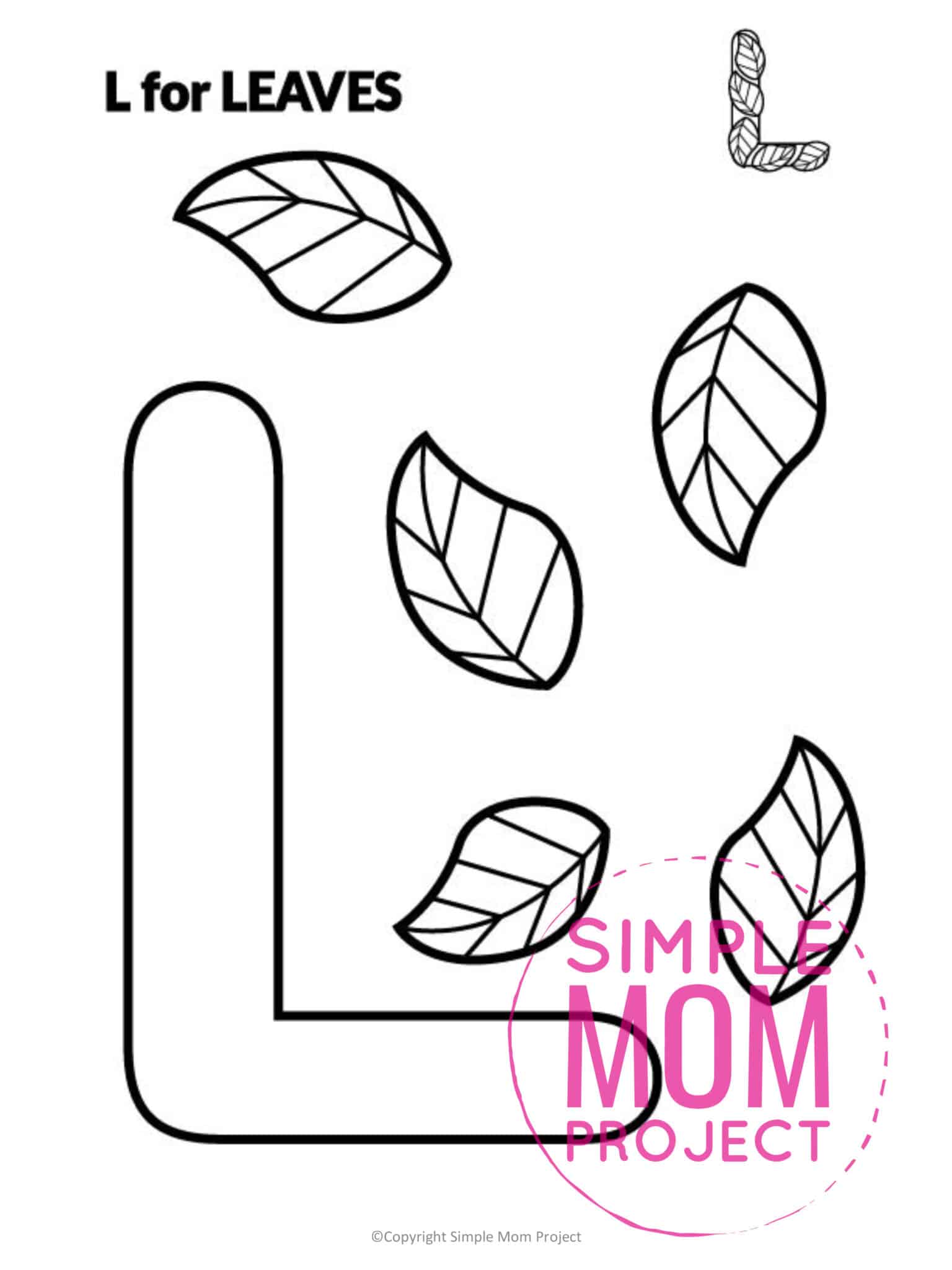 Free Printable Letter L Craft Template – Simple Mom Project