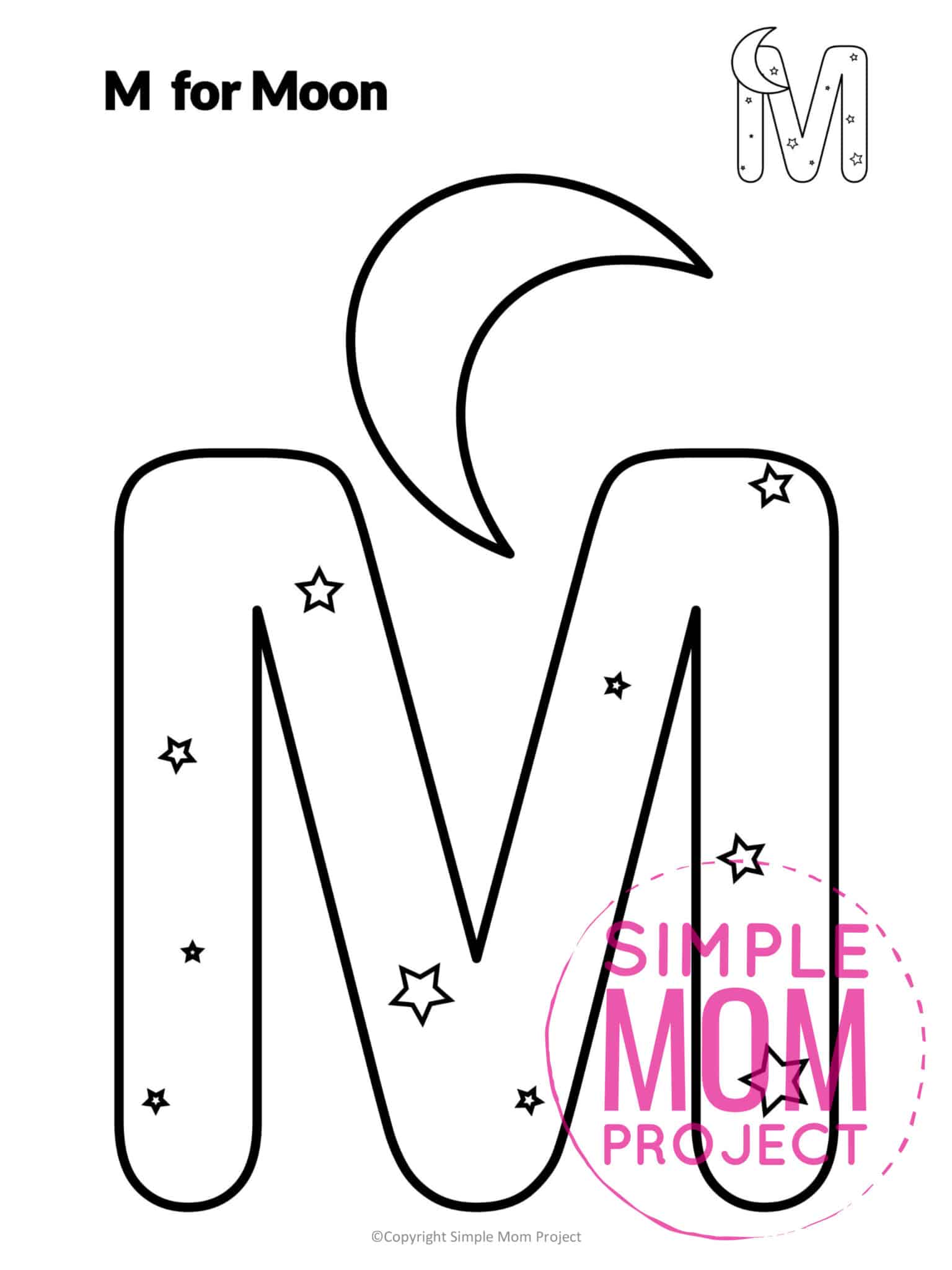 Free Printable Letter M Craft Template – Simple Mom Project
