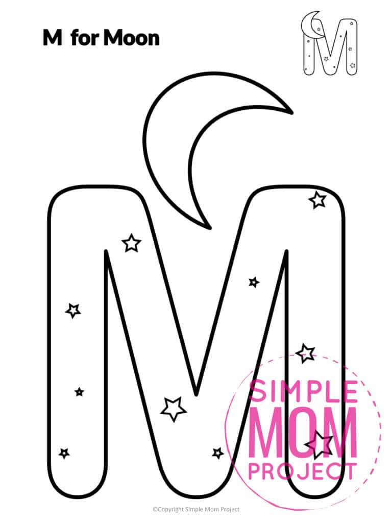Free Printable Letter M Craft Template – Simple Mom Project