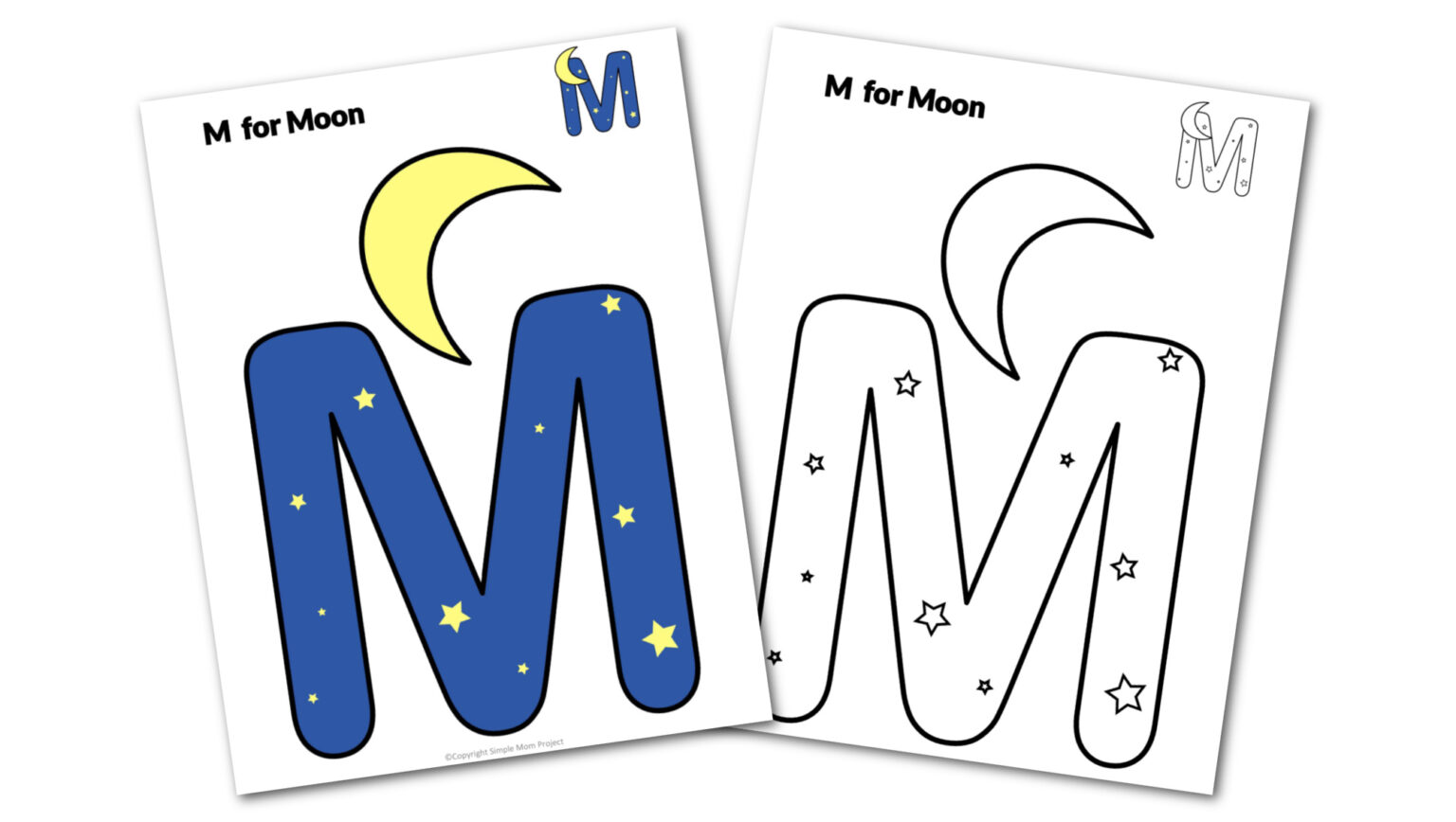 Free Printable Letter M Craft Template – Simple Mom Project