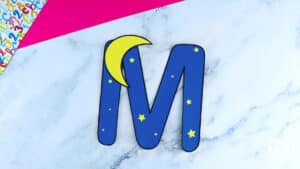 Free Printable Letter M Moon Craft for Kids & Teachers - Simple Mom Project