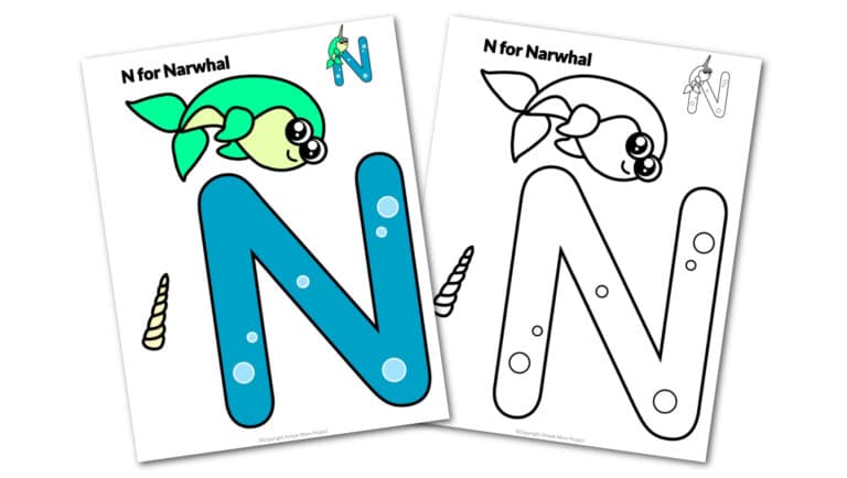 Free Printable Letter N Craft Template - Simple Mom Project