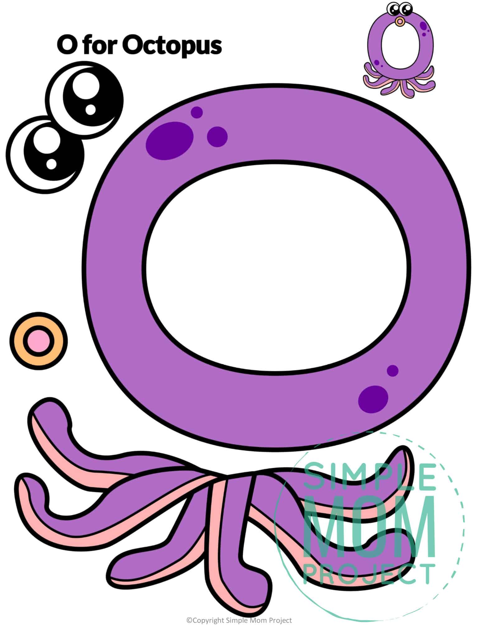 Free Printable Letter O Craft Template – Simple Mom Project