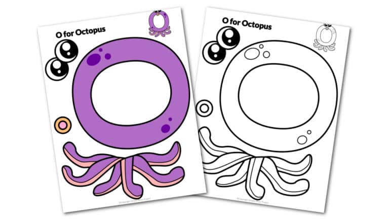 Free Printable Letter O Octopus Craft for Kids & Teachers - Simple Mom ...
