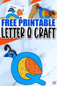 Free Printable Letter Q Quail Craft for Kids & Teachers - Simple Mom ...