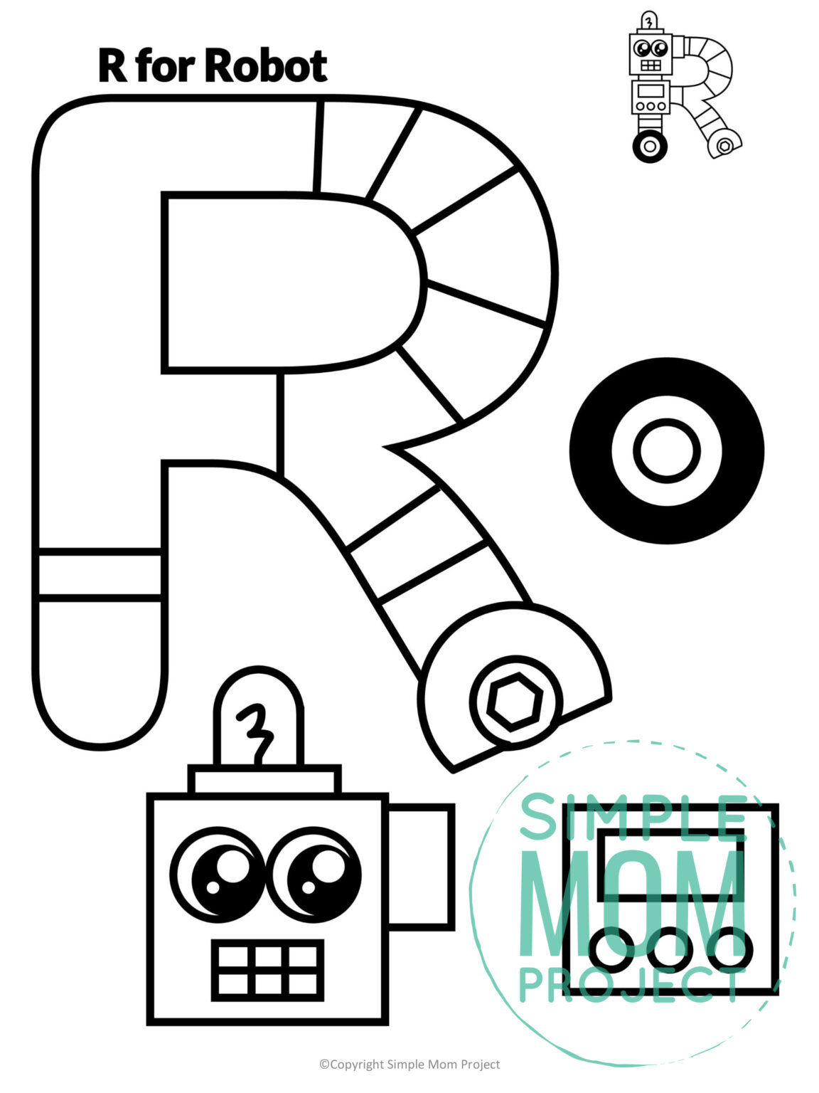 Free Printable Letter R Craft Template - Simple Mom Project