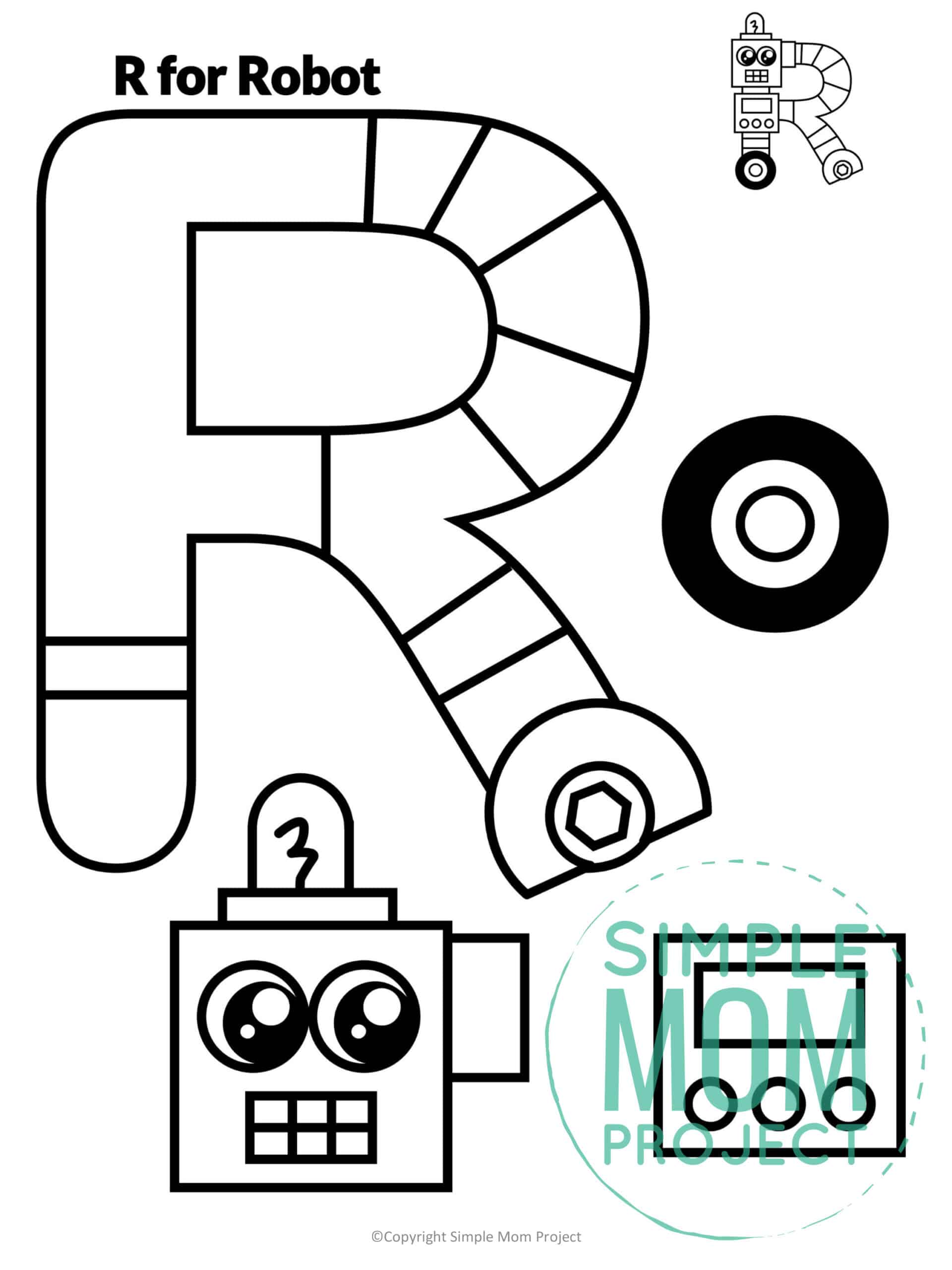 Free Printable Letter R Craft Template Simple Mom Project