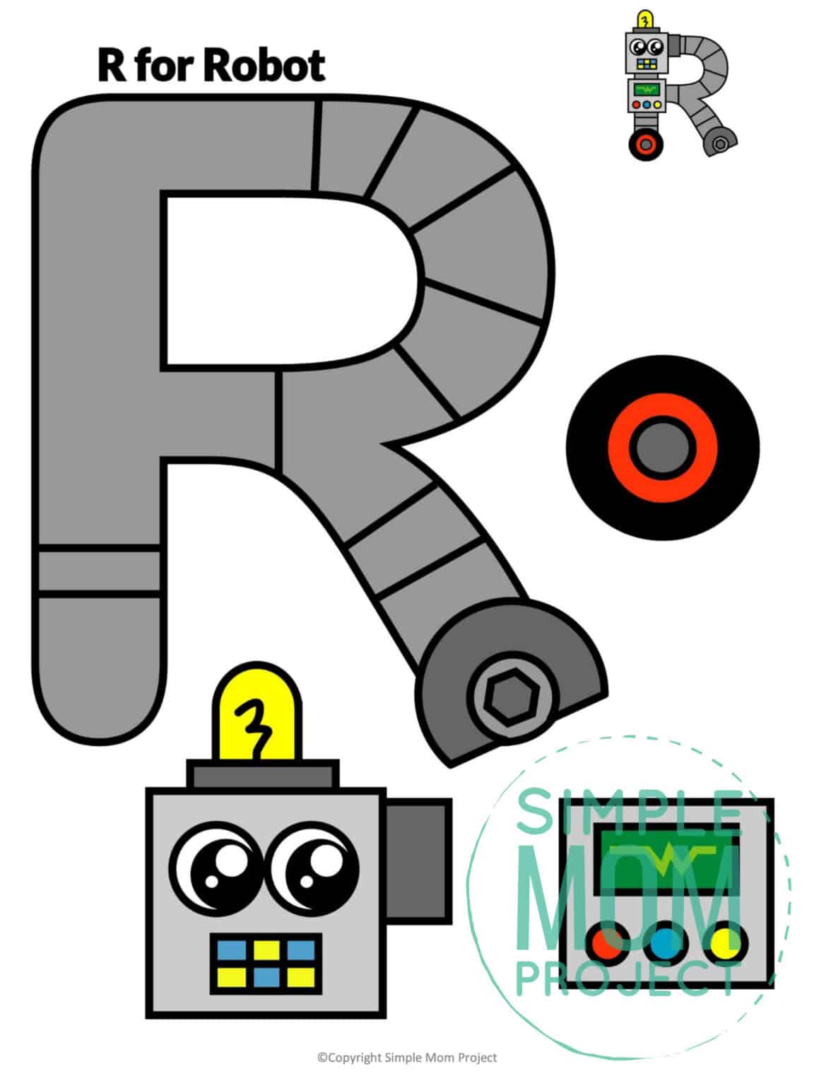 Free Printable Letter R Craft Template - Simple Mom Project