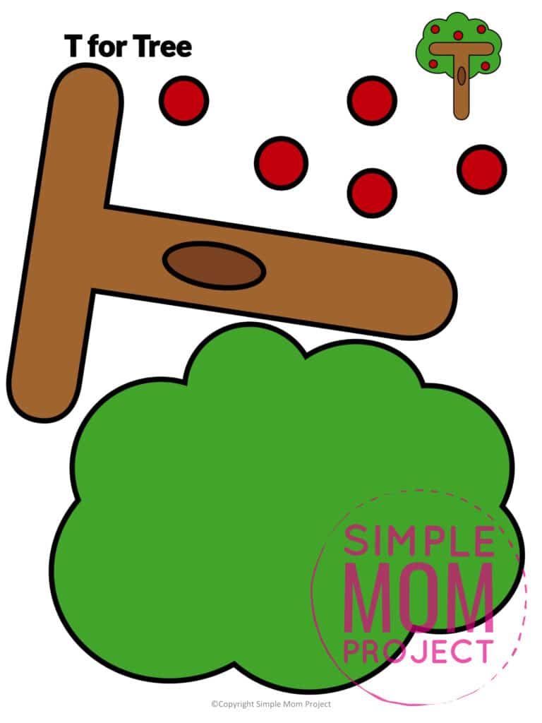 Free Printable Letter T Craft Template - Simple Mom Project