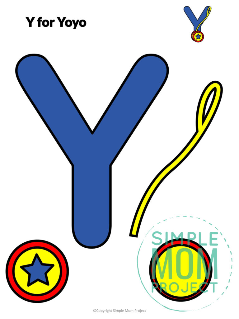 Free Printable Letter Y Craft Template - Simple Mom Project