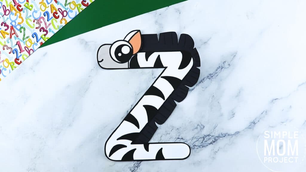 Free Printable Letter Z Zebra Craft for Kids & Teachers - Simple Mom ...
