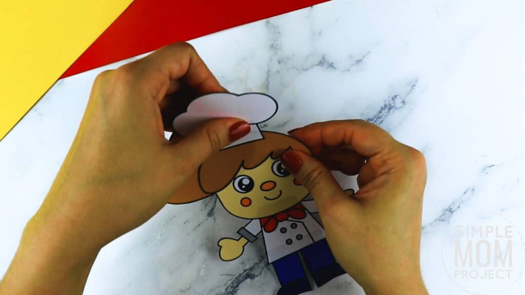 Free Printable Chef Craft Template for Kids – Fun Community Helper ...