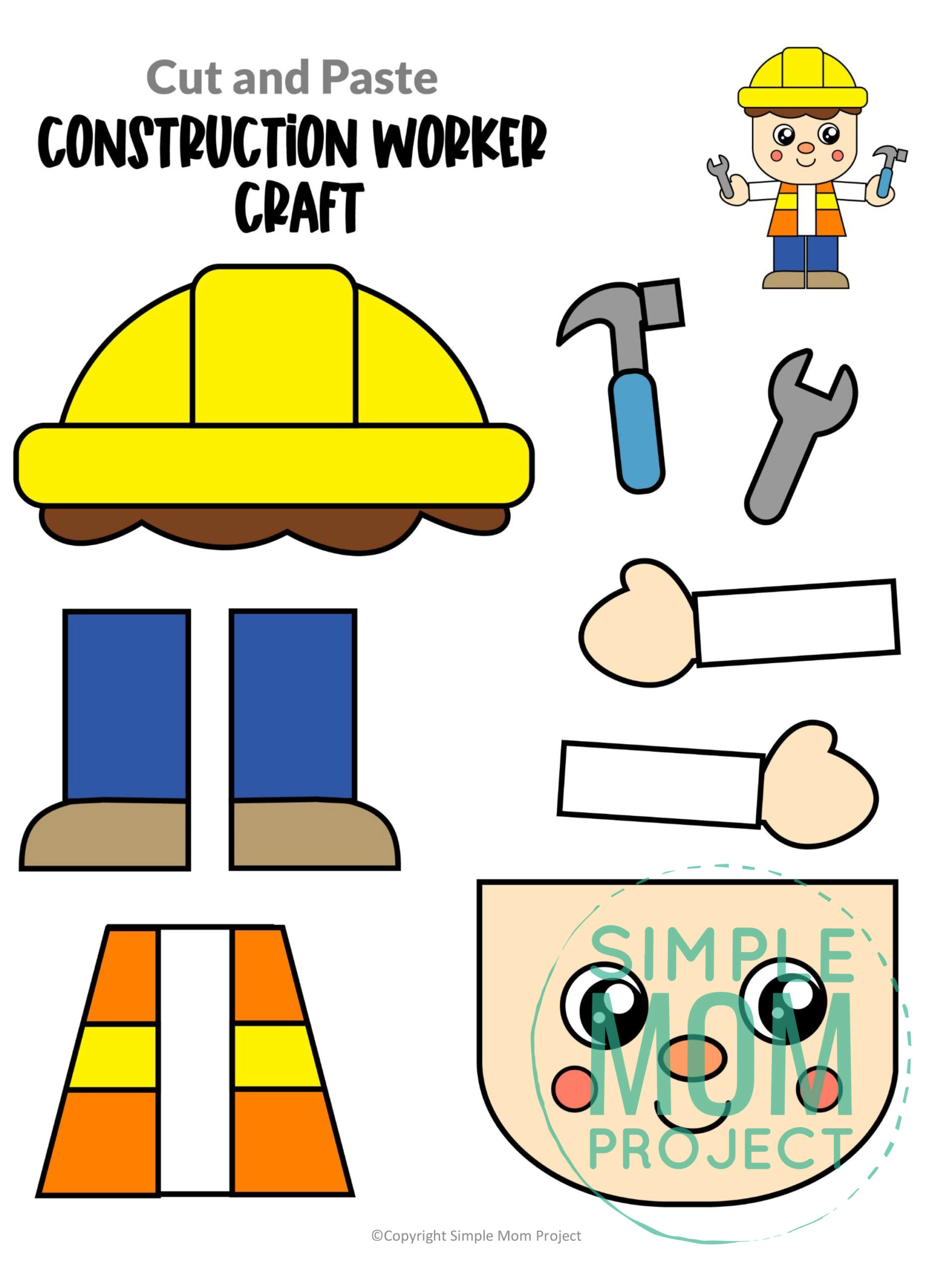 Printable Community Helper Craft Templates Simple Mom Project