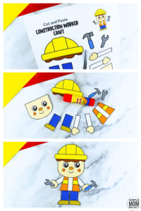 Free Printable Construction Worker Craft Template - Simple Mom Project