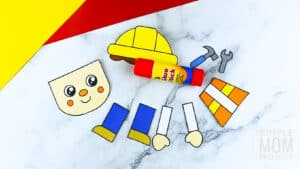 Construction Worker Craft Template – Free Printable for Preschool ...