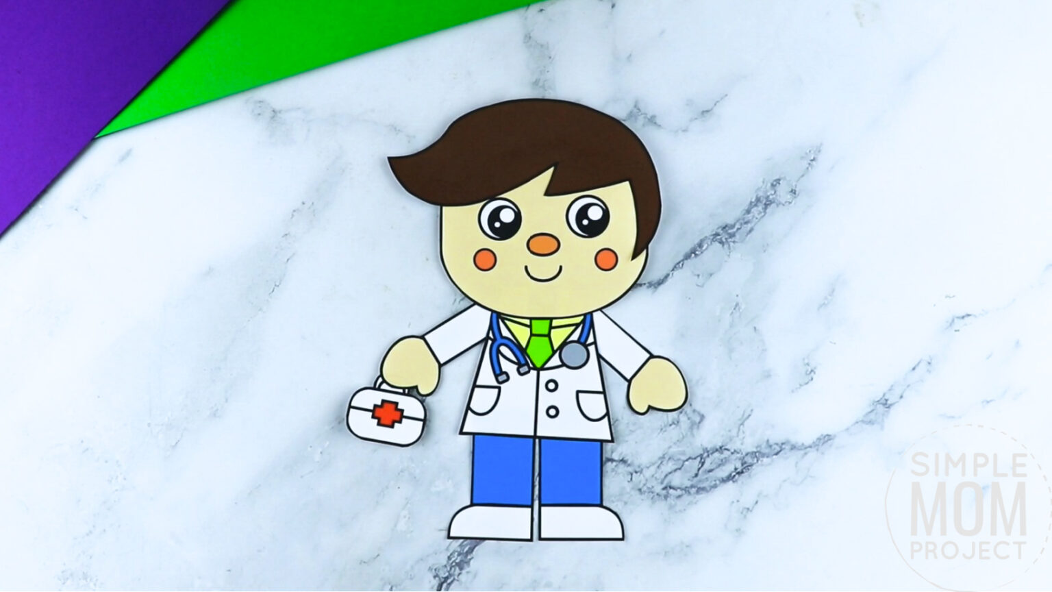 Free Printable Doctor Craft Template - Simple Mom Project