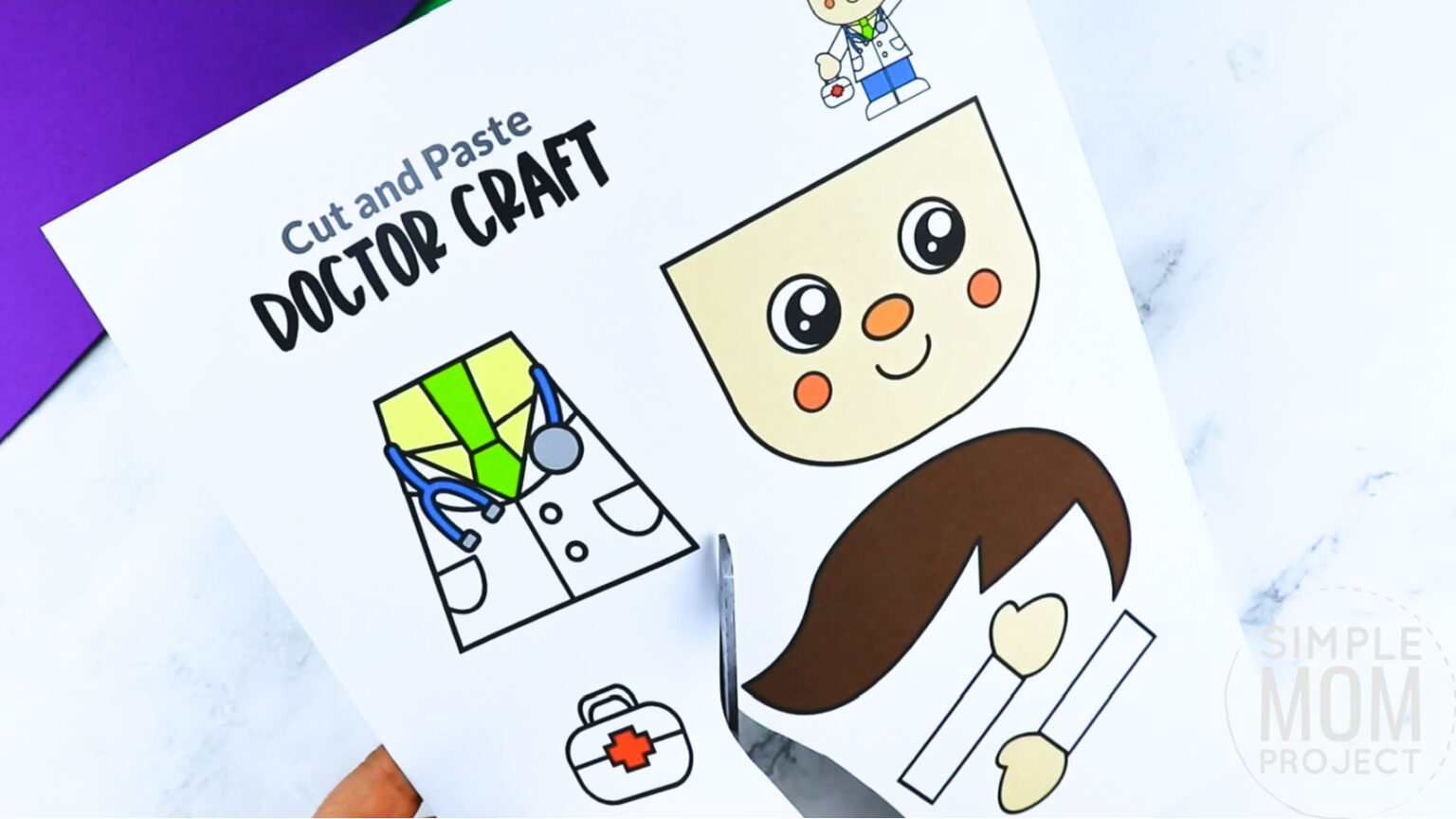 Free Printable Doctor Craft Template – Simple Mom Project