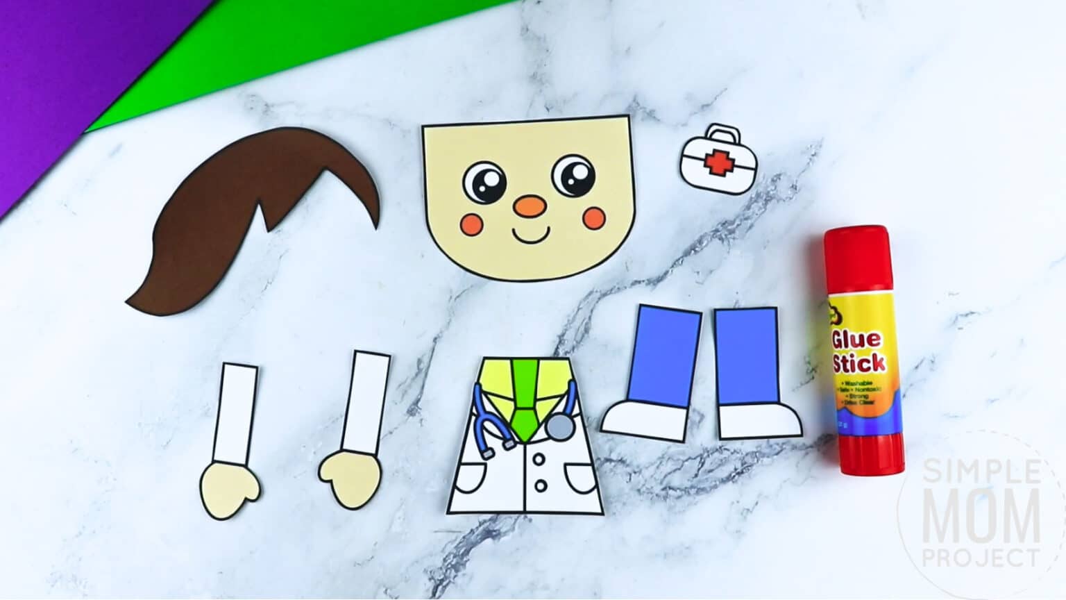 Free Printable Doctor Craft Template for Kids – Fun & Easy DIY - Simple ...