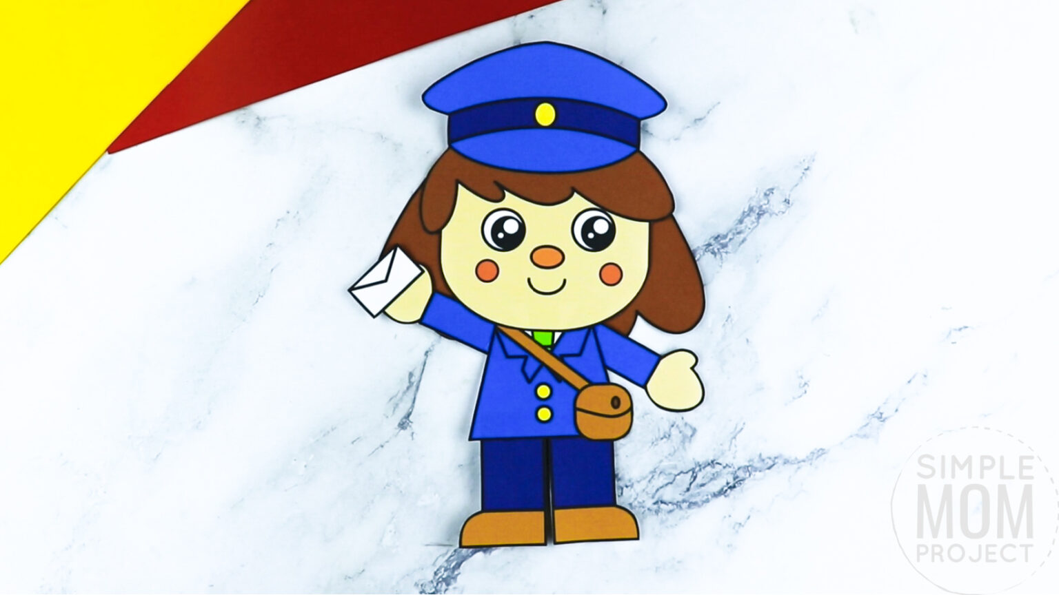 Free Printable Mail Carrier Craft Template - Simple Mom Project