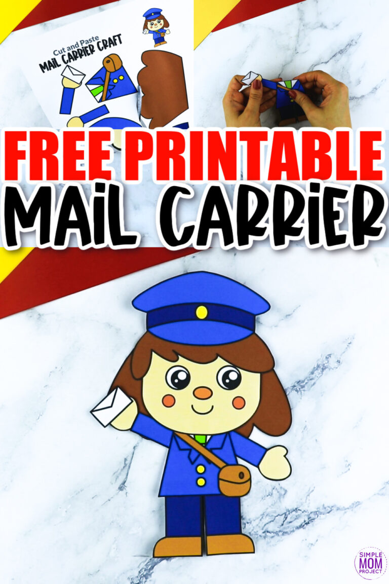 Free Printable Mail Carrier Craft Template – Simple Mom Project