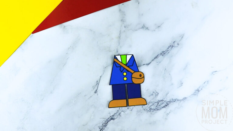 Free Printable Mail Carrier Craft Template - Simple Mom Project