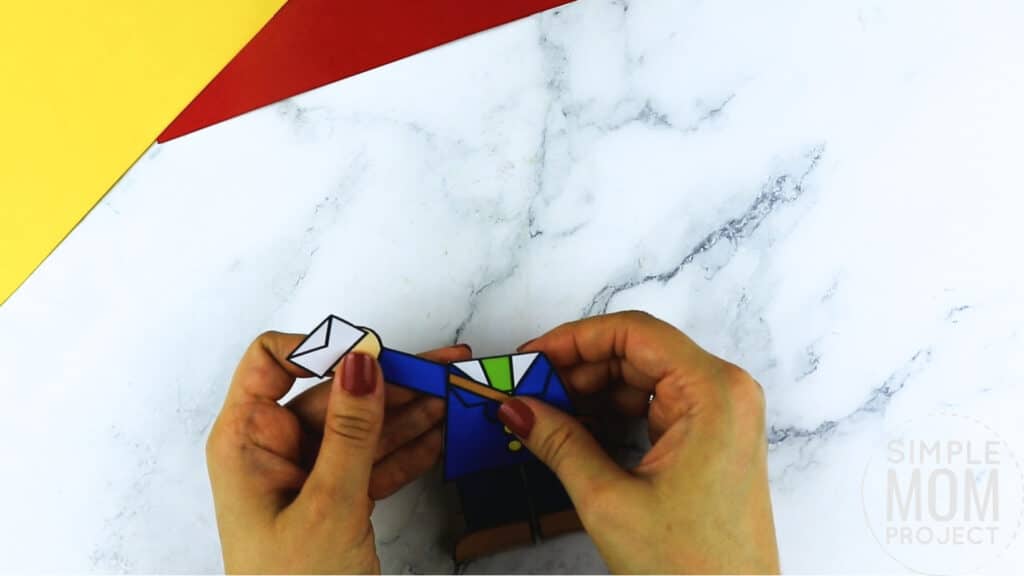 Free Printable Mail Carrier Craft Template - Simple Mom Project