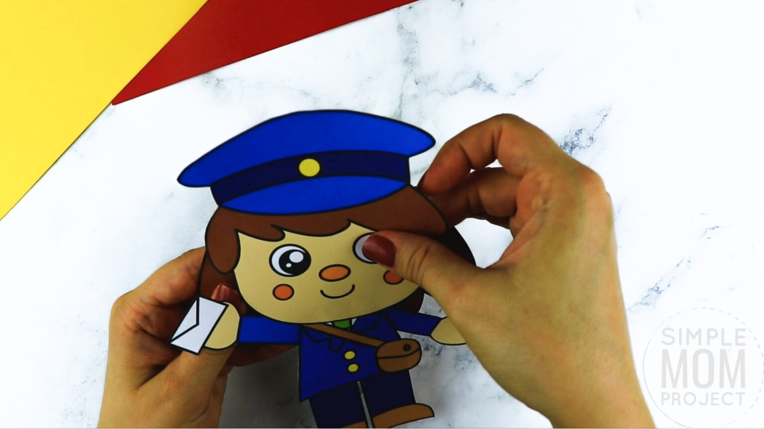 Free Printable Mail Carrier Craft Template - Simple Mom Project