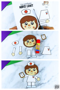 Free Printable Nurse Craft Template - Simple Mom Project