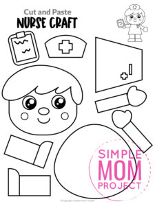 Free Printable Nurse Craft Template - Simple Mom Project