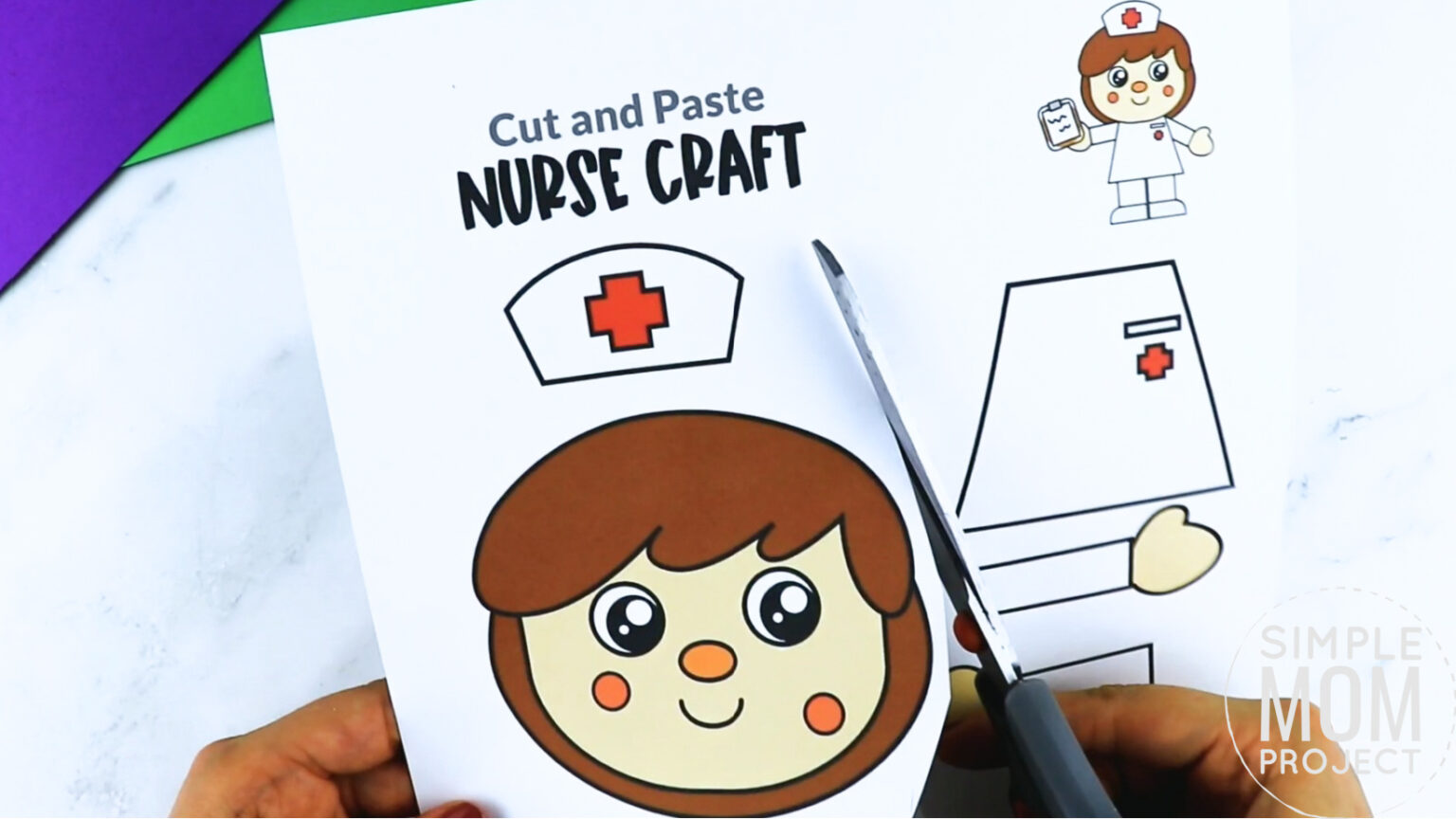 Free Printable Nurse Craft Template - Simple Mom Project