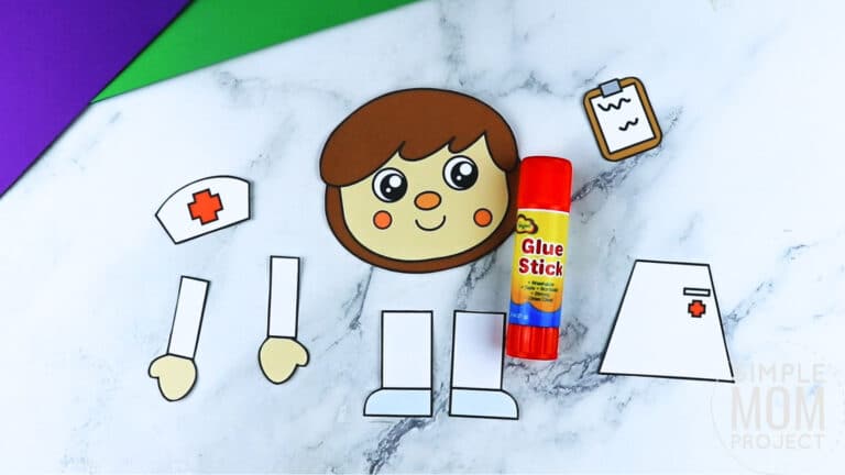 Free Printable Nurse Craft Template - Simple Mom Project