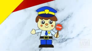 Free Printable Police Officer Craft Template - Simple Mom Project