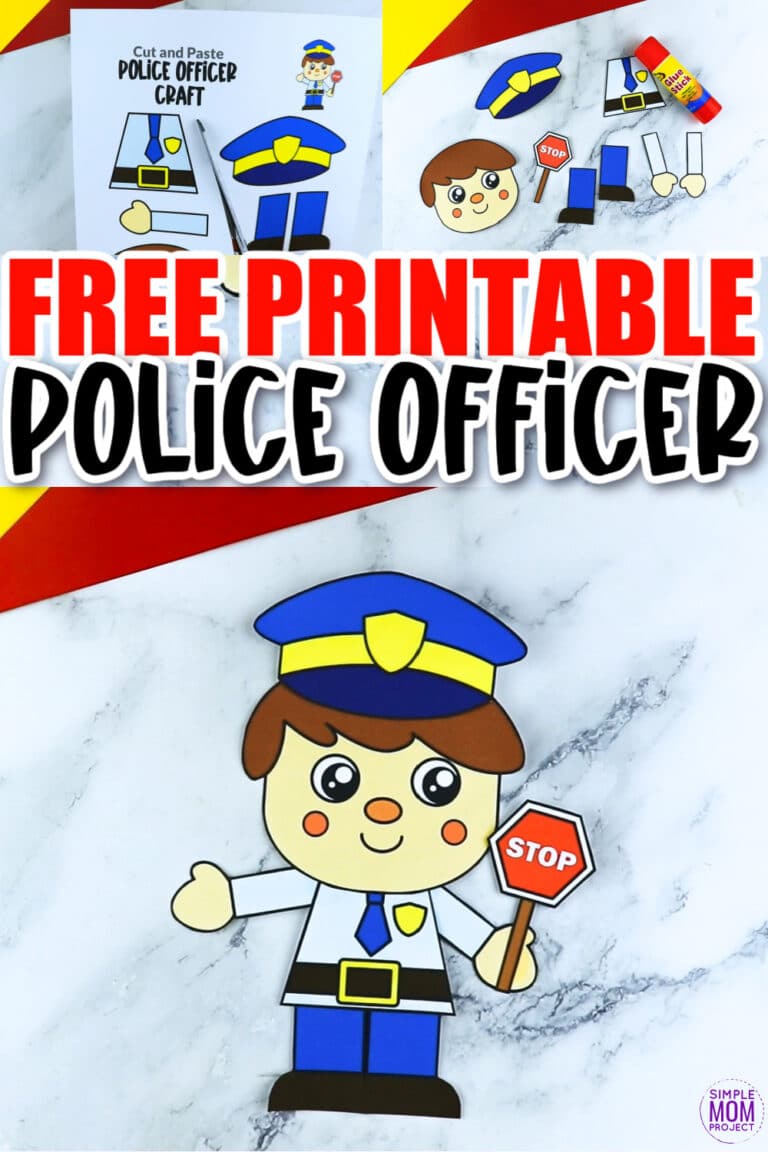 Police Officer Paper Craft for Kids – Free Printable Community Helper ...