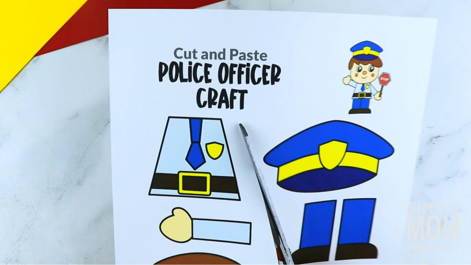 Free Printable Police Officer Craft Template - Simple Mom Project