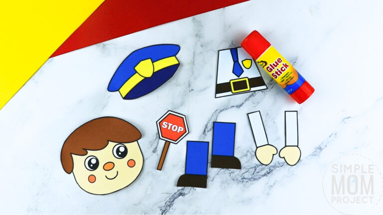 Free Printable Police Officer Craft Template - Simple Mom Project