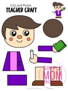 Free Printable Teacher Craft Template - Simple Mom Project