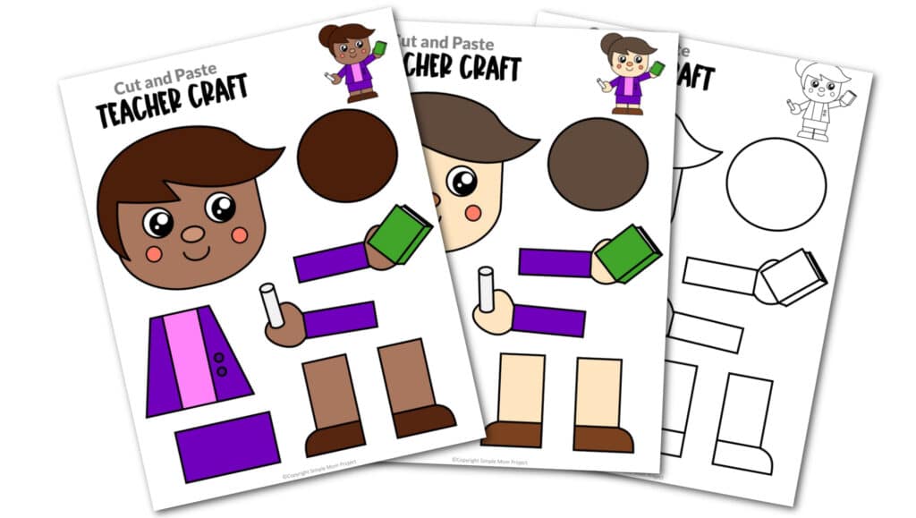 Free Printable Teacher Craft Template - Simple Mom Project