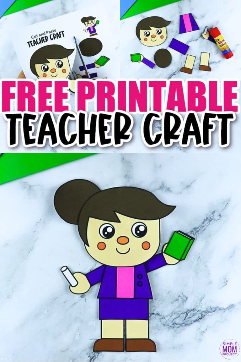 Easy Teacher Craft for Kids – Free Printable Activity - Simple Mom Project