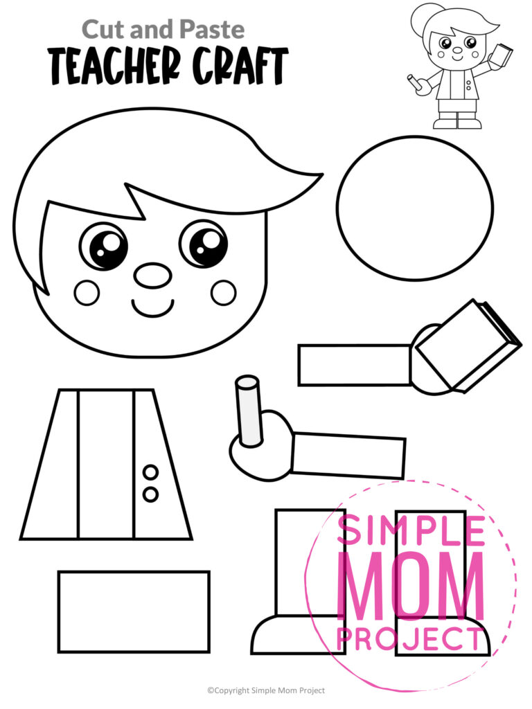 Free Printable Teacher Craft Template - Simple Mom Project