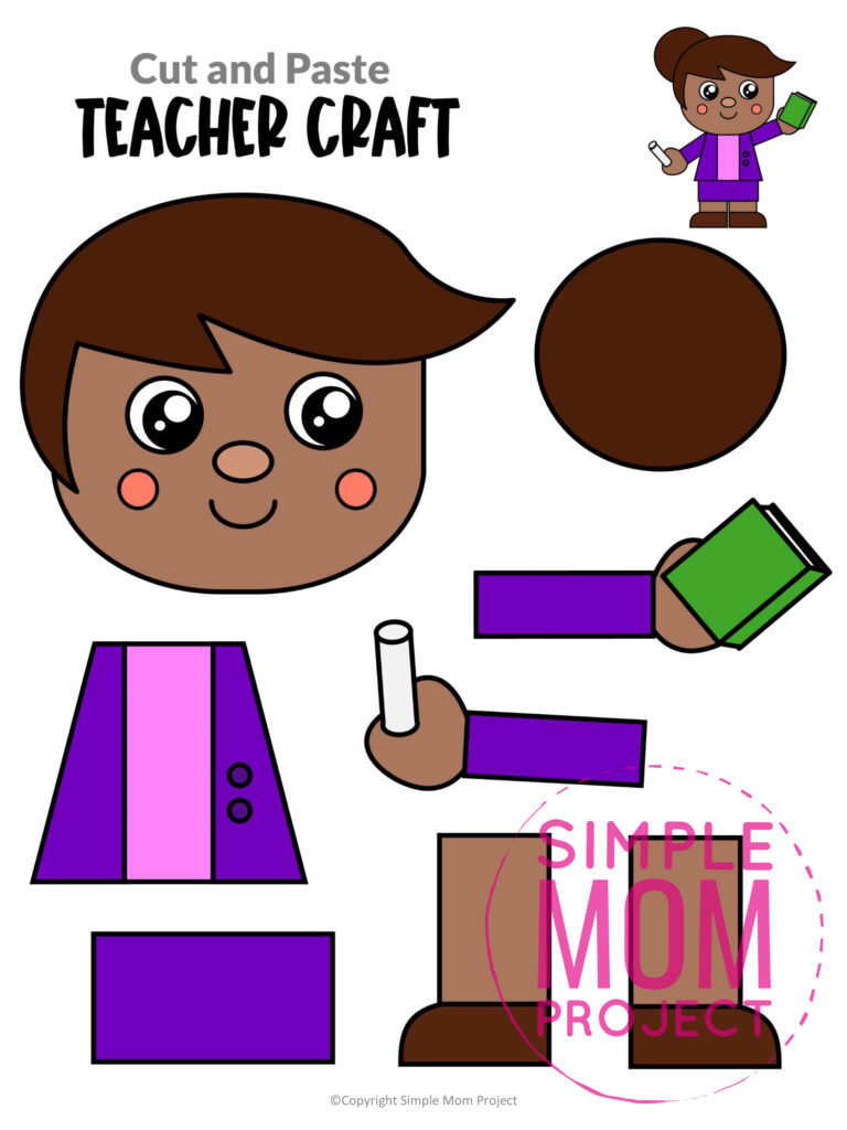 Free Printable Teacher Craft Template - Simple Mom Project