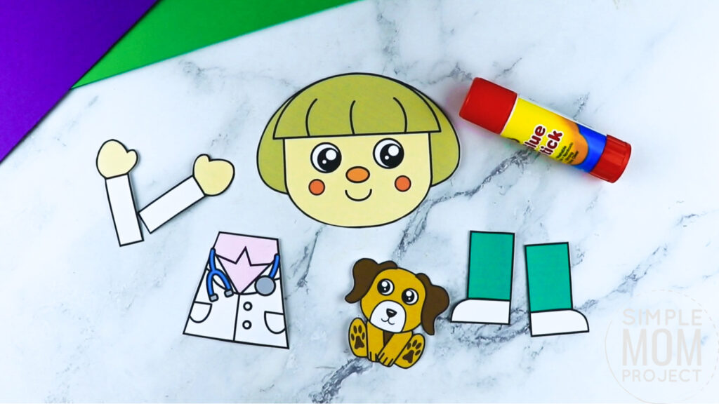 Free Printable Veterinarian Craft Template - Simple Mom Project
