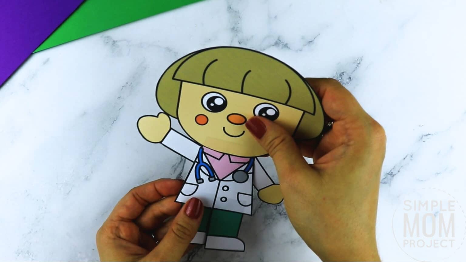 Free Printable Veterinarian Craft Template - Simple Mom Project