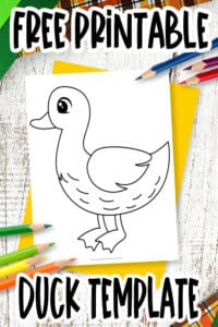 Free Printable Farm Duck Template - Simple Mom Project