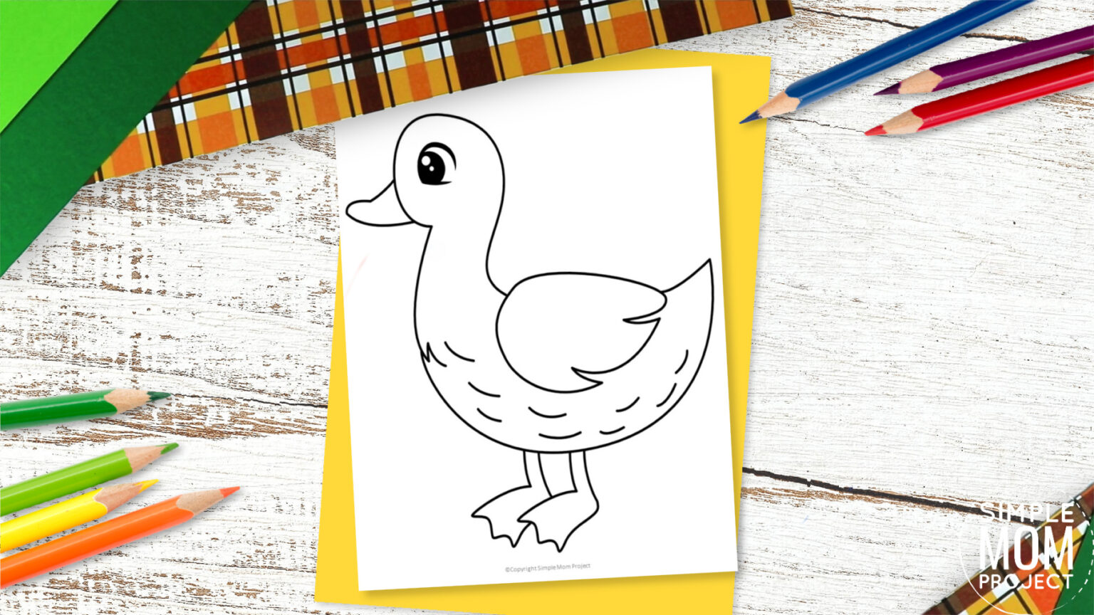 Free Printable Farm Duck Template - Simple Mom Project